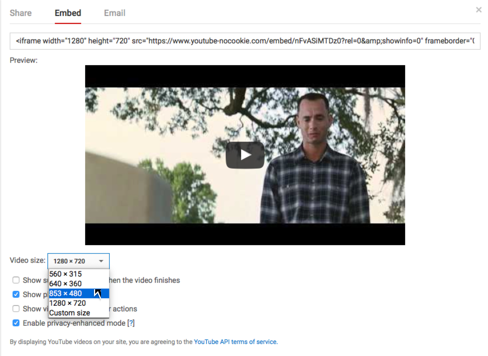Embedding A YouTube Video With Start And Stop Time Into Canvas 